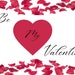 Printable Be My Valentine Digital Postcard,valentines Card,greetings ...