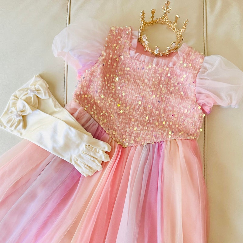 Rosa mädchenkleid set - Etsy.de