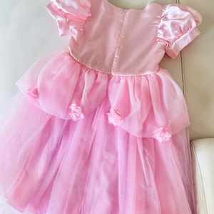 Kids Pink Princess Costumes, Princess Party Dress Up, Pink Prom Dress ...
