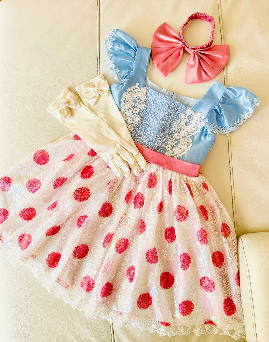 Sequins Kids Toy Story Costume With Headband, Disney Party Dress Up ...