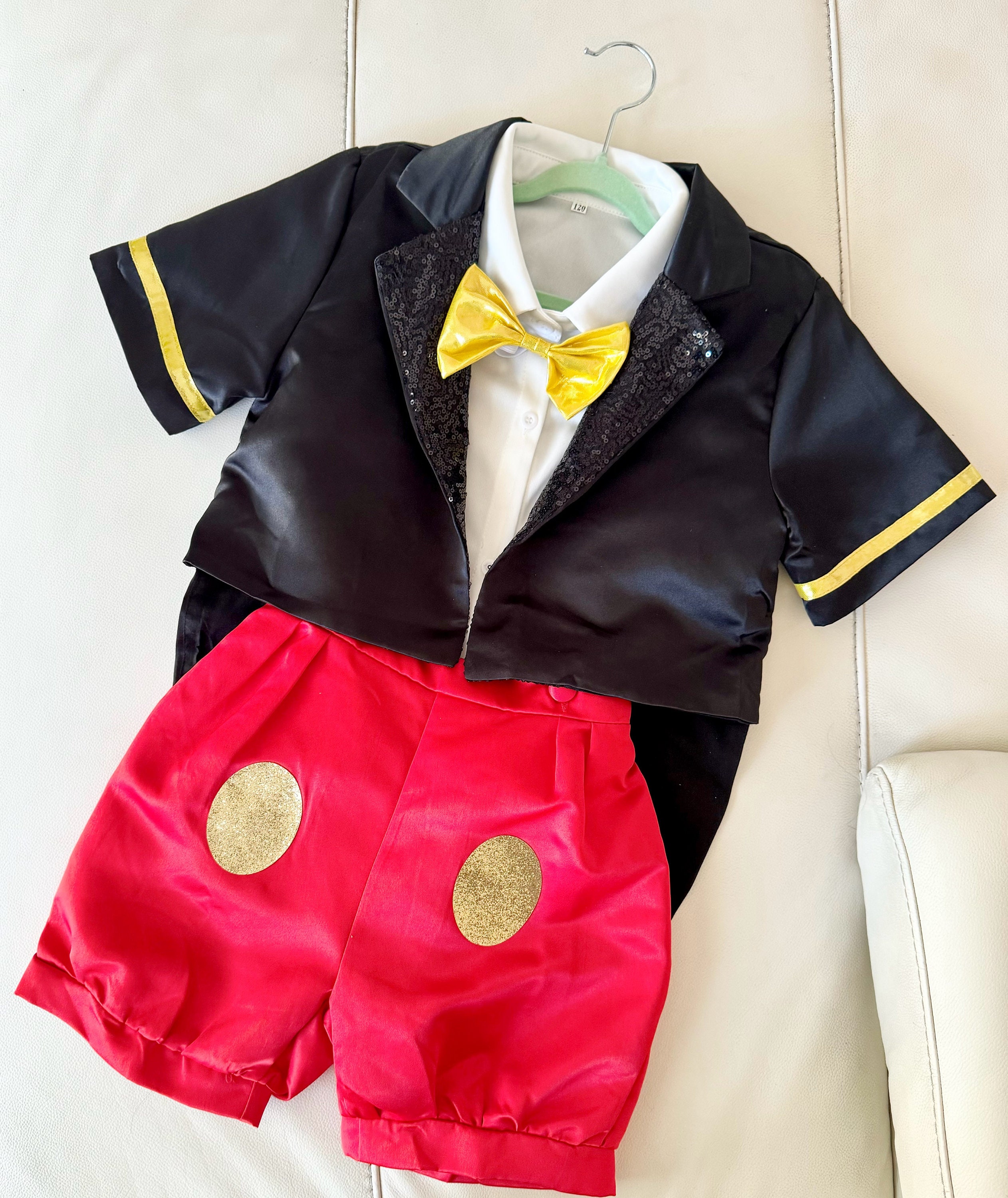 5PC Boy Mickey Mouse Costume, Birthday Party Set, Disney Party Clothing ...