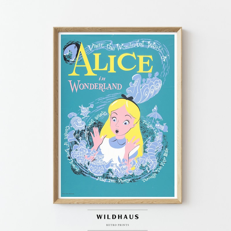 Alice in Wonderland Poster - Etsy