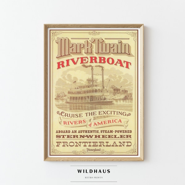 Riverboat Poster - Etsy