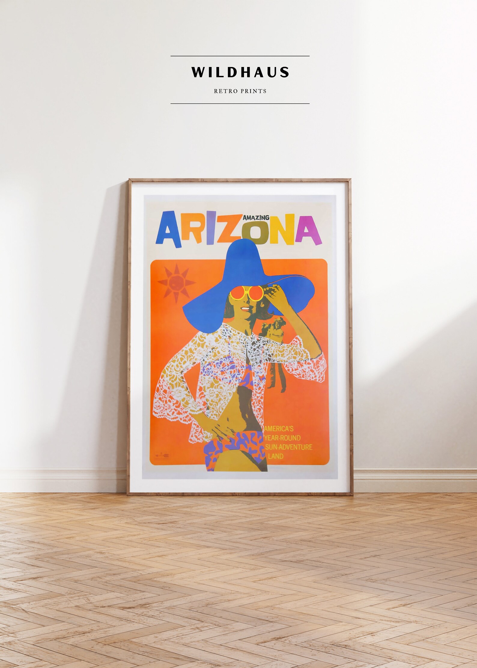 ARIZONA Vintage Travel Poster, DIGITAL Download, Retro Phoenix Desert ...