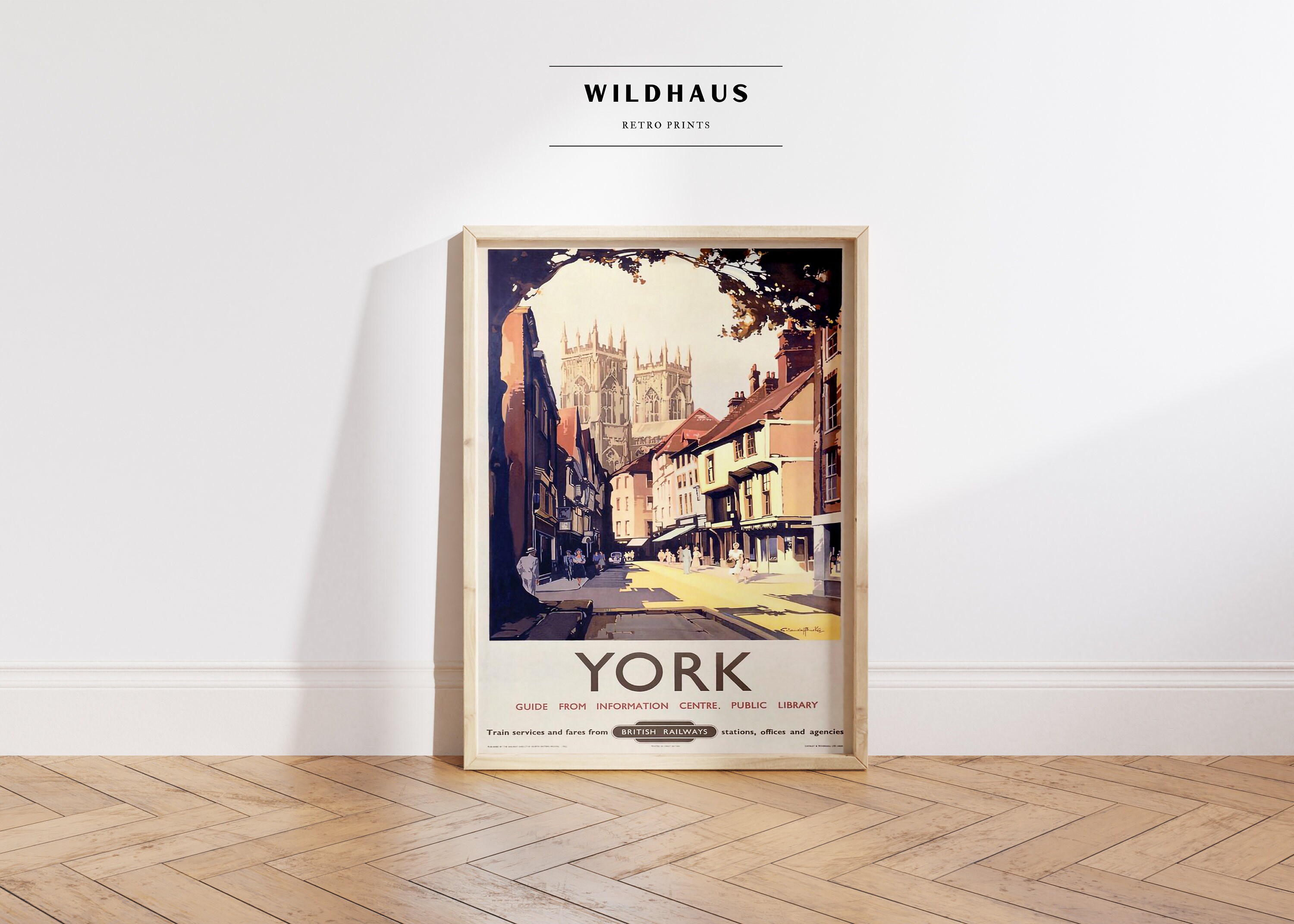 YORK England Vintage Travel Poster DIGITAL Download Retro - Etsy