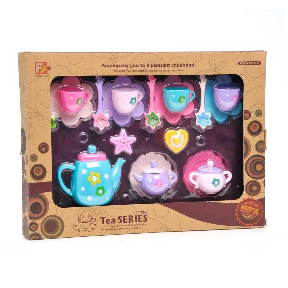 Tea Party Pretend Playset for Kids, 21-piece - Etsy