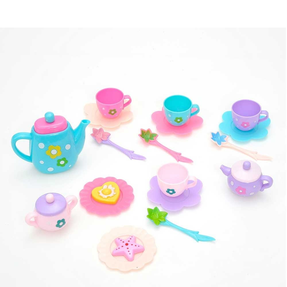 Tea Party Pretend Playset for Kids, 21-piece - Etsy