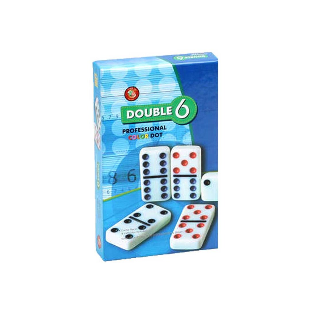 Double 6 DOMINOES SET Professional Size Color Dot - Etsy