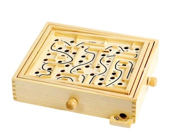 Bear Maze Kids Wooden Marble Maze Handmade Wooden Puzzle Game - Etsy