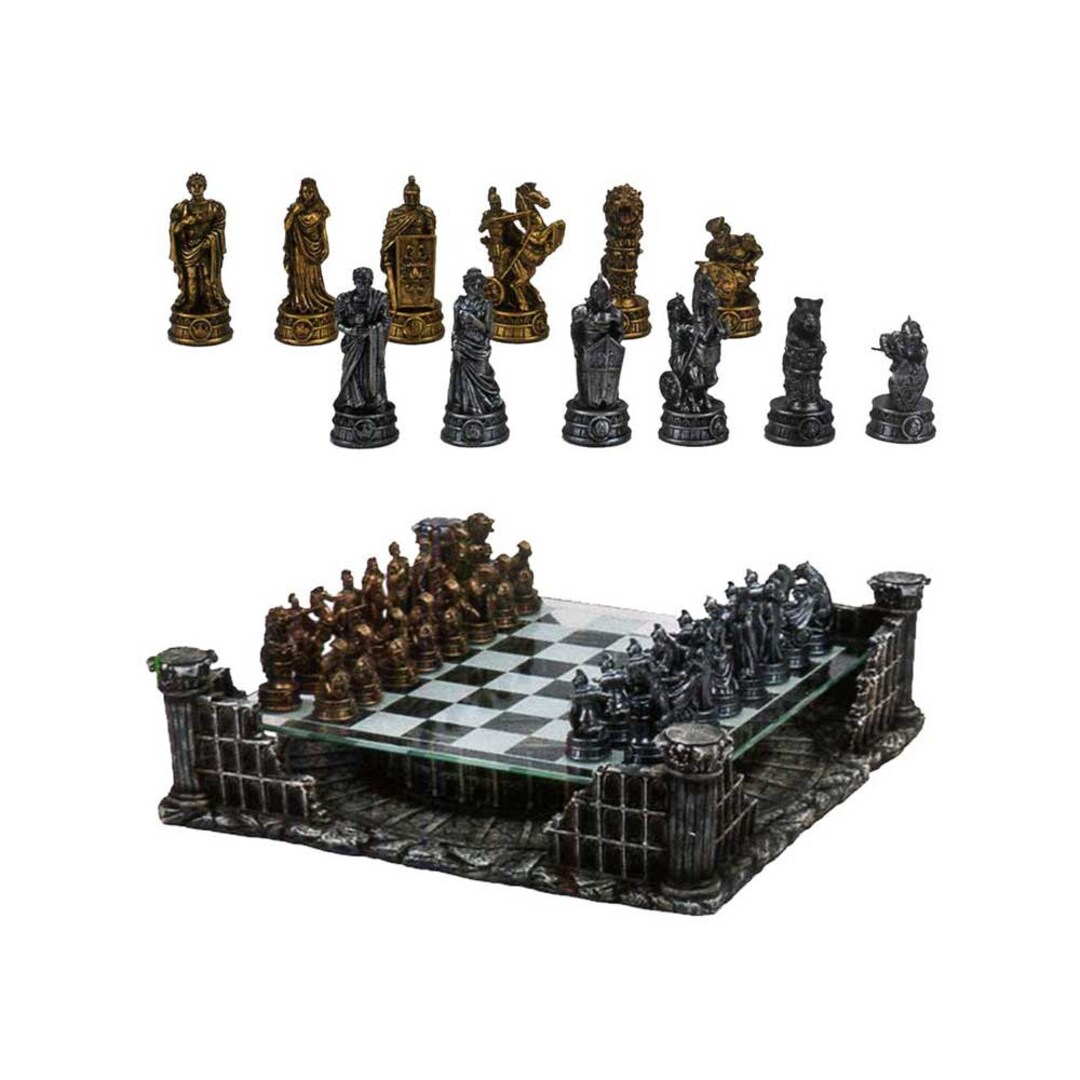 Metal Collectible Chess Set GLADIATOR - Etsy