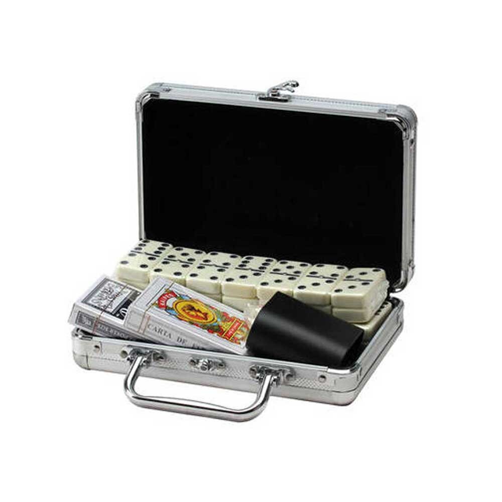 COMBI GAMES 3 in 1 Double 6 JUMBO Domino, 1 Deck Card & 1 Deck Spanish ...