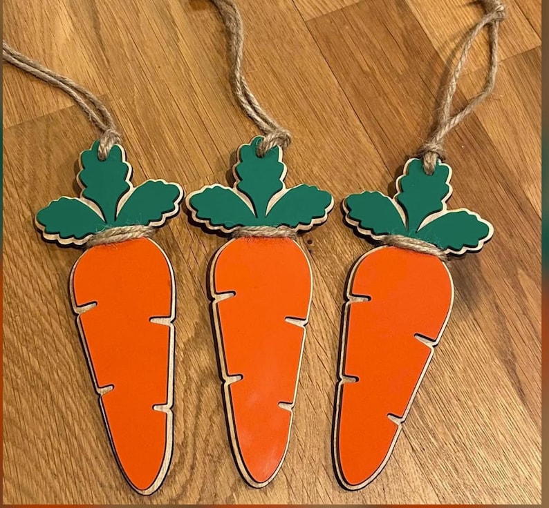 Carrot Name Tag for Easter Basket - SVG Download - Etsy