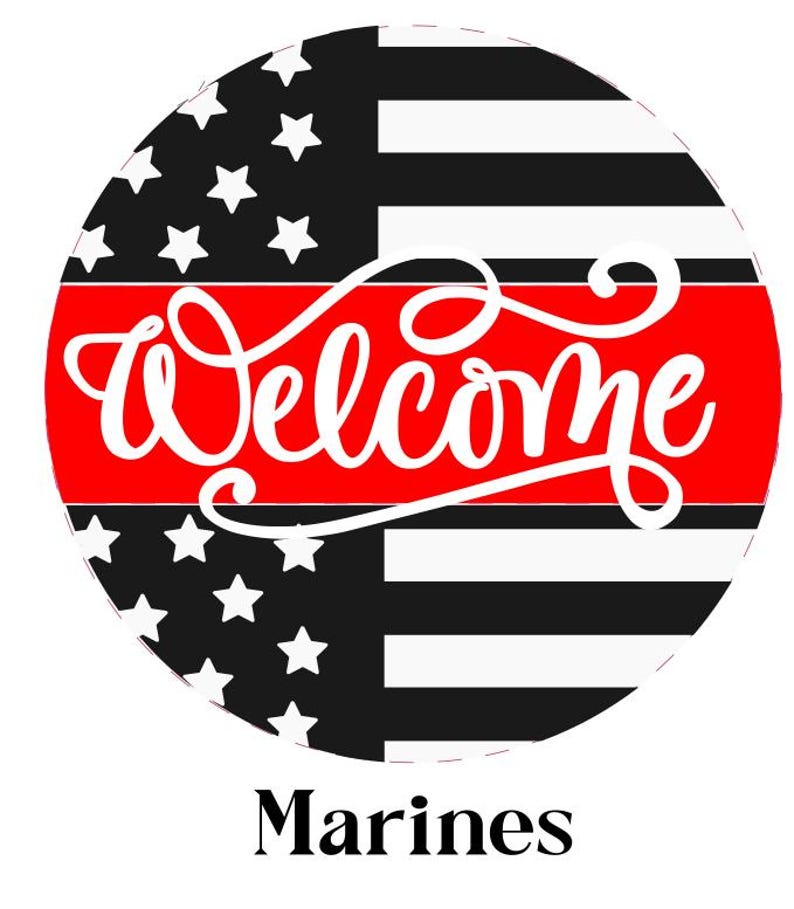 Military & First Responder Door Hanger SVG | Patriotic Front Door Sign ...