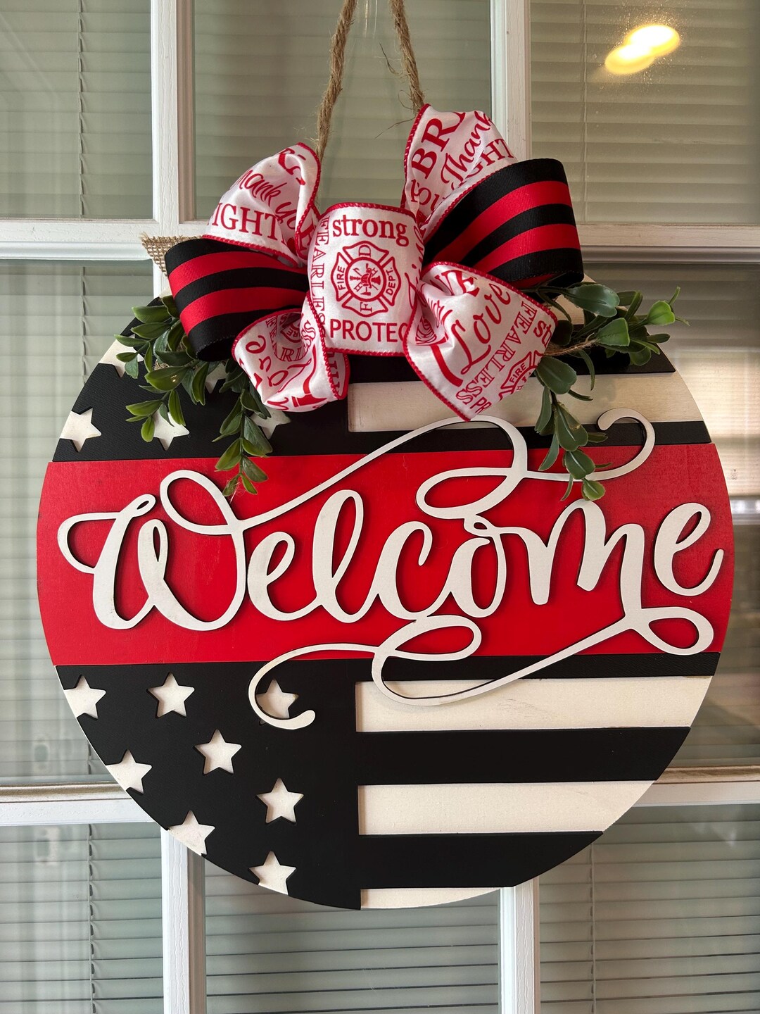 Military & First Responder Door Hanger SVG | Patriotic Front Door Sign ...