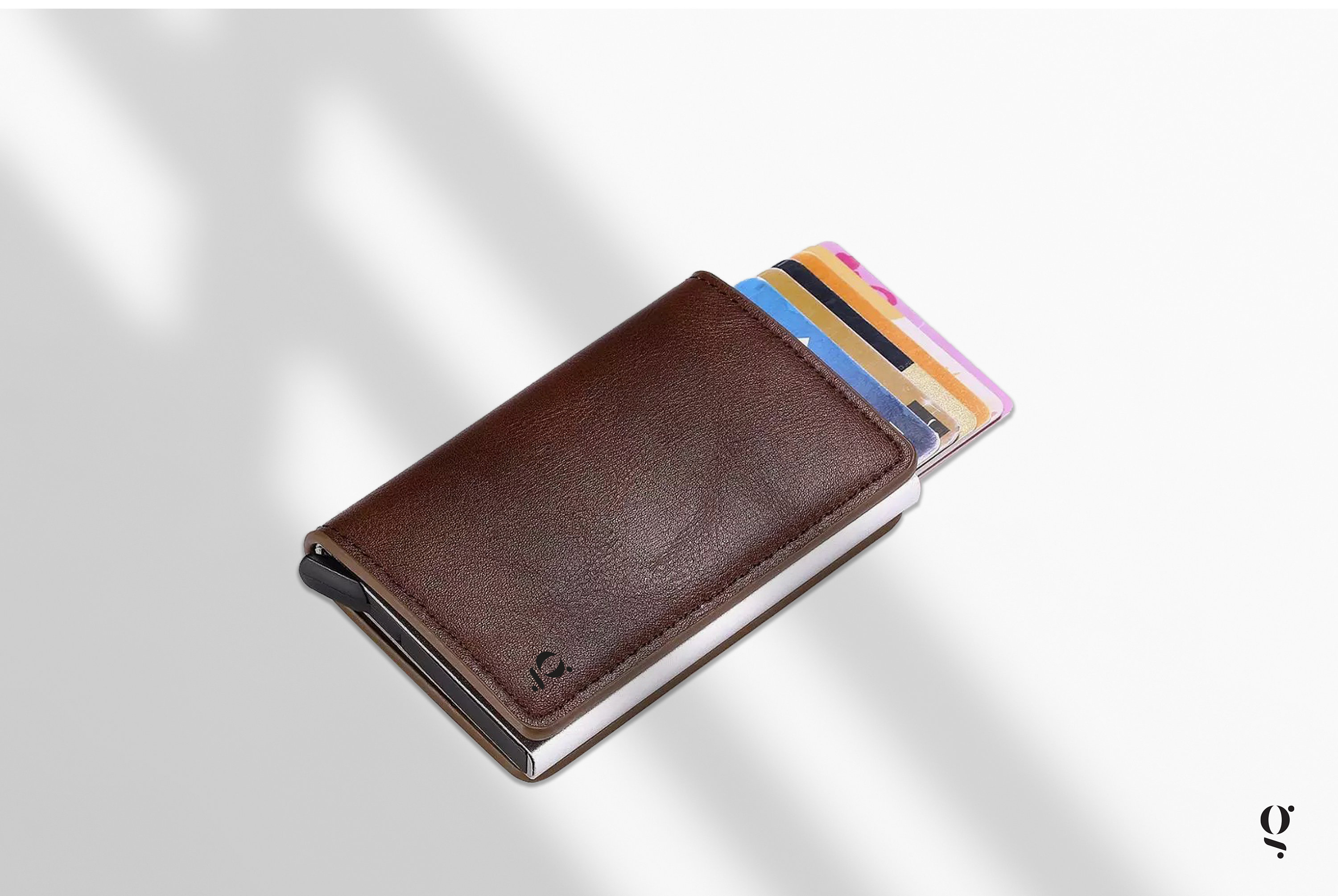 Leather Pop up Wallet for Men & Women, RFID Blocking Slim Wallet, Mens ...