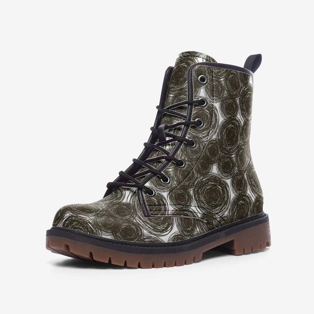 Always Bored Vegan Combat Boots | Cruelty Free Vegan Leather Boots - Etsy