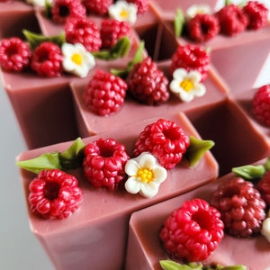 Raspberry Scented Handmade Soap, Summer Housewarming Gift, Fresh and ...