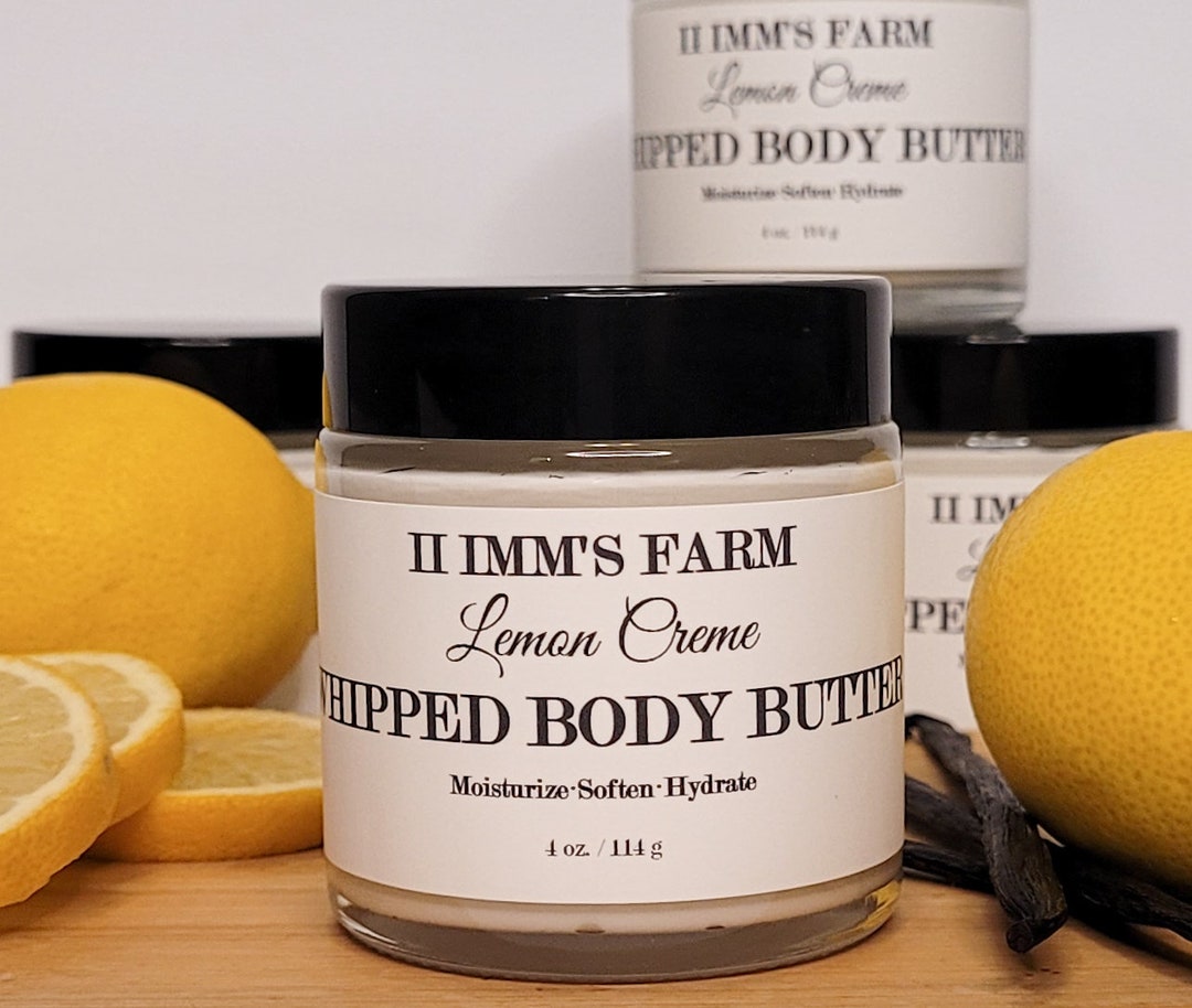 Lemon Body Lotion, Silky Smooth Skin, Gift for Lemon Lover Whipped Body ...
