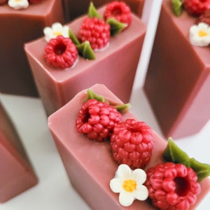 Raspberry Scented Handmade Soap, Summer Housewarming Gift, Fresh and ...