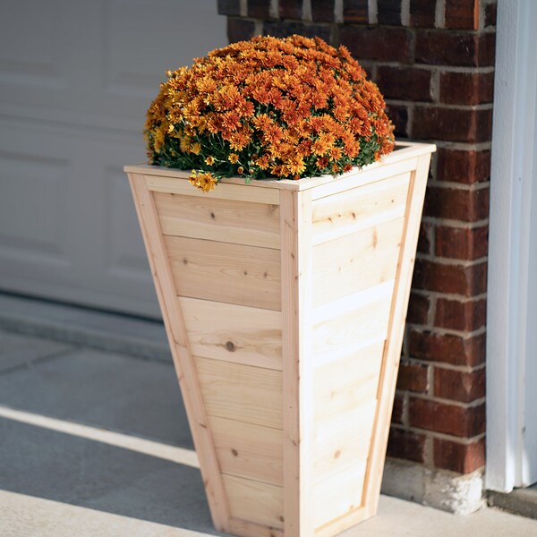 Square Cedar Planter Box - Etsy