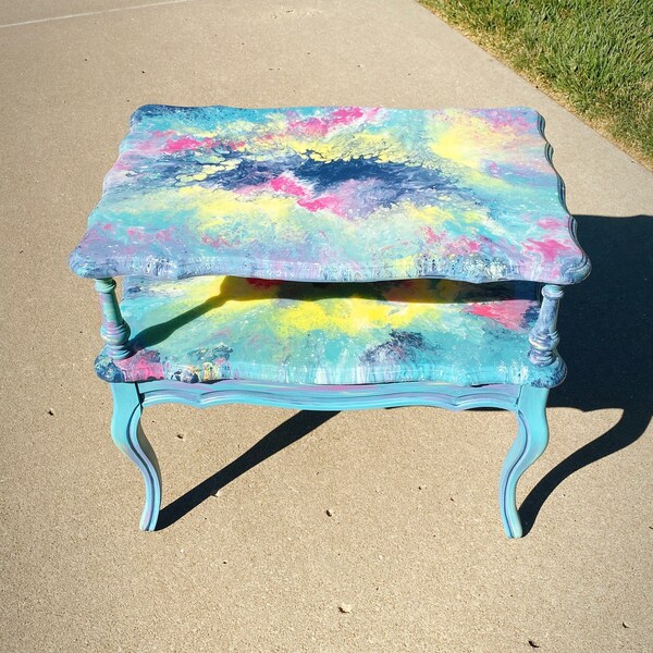 Two Tiered End Table - Etsy