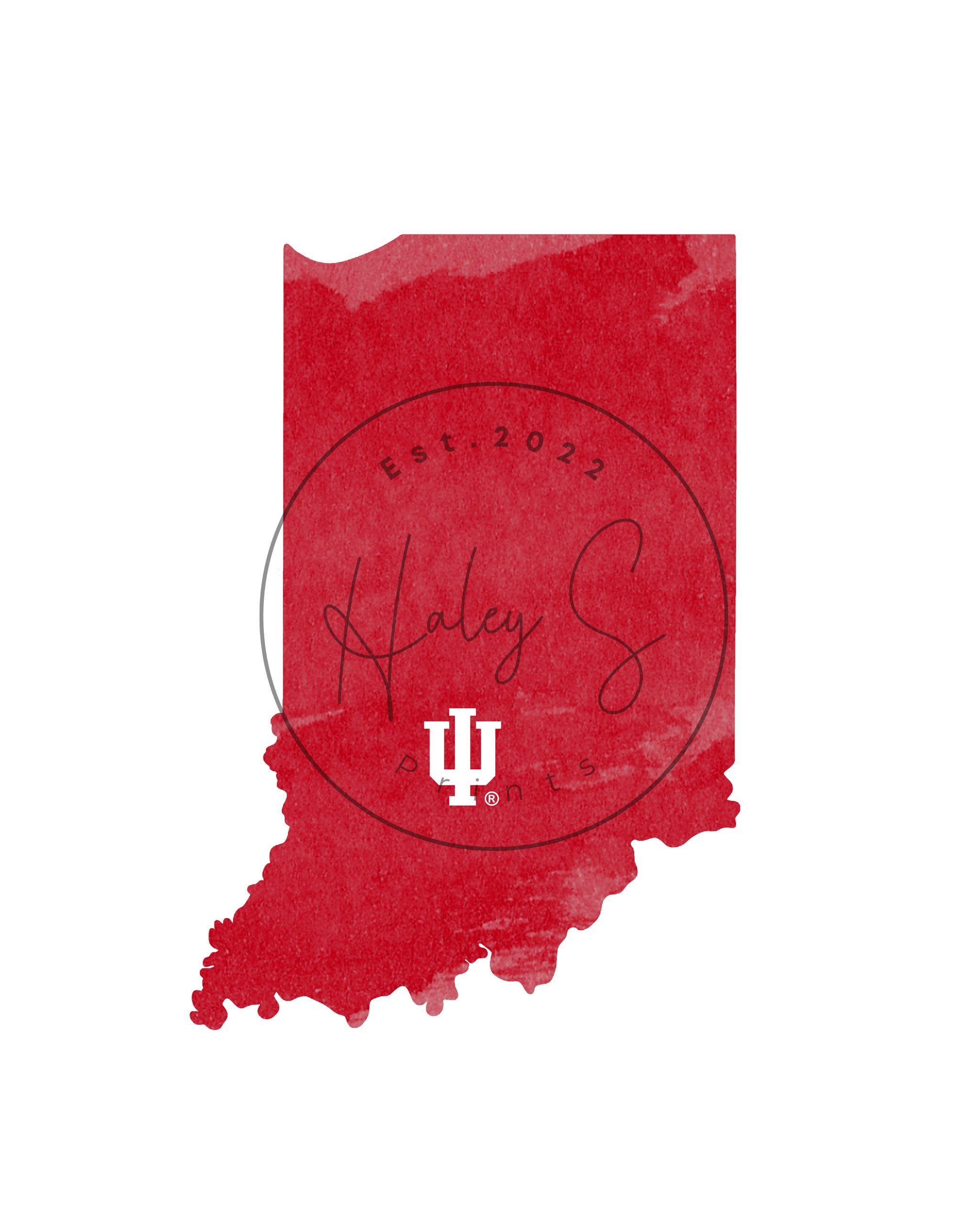 IU Indiana Watercolor Print | Indiana University Art - Etsy