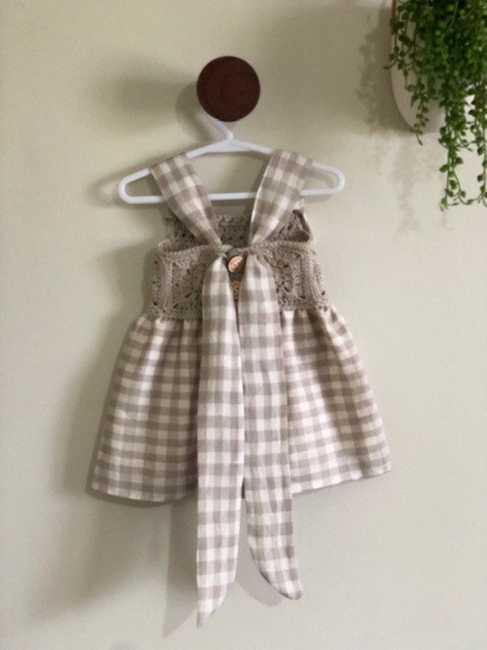 Kora Girl's Dress, Linen, Cotton, Crochet - Etsy