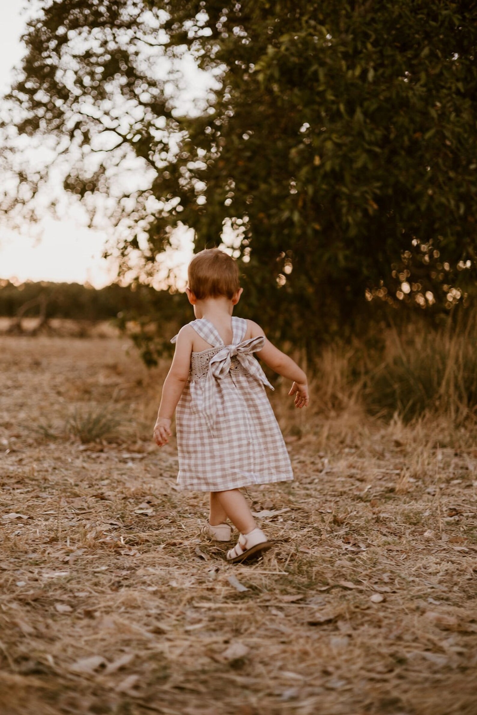 Kora Girl's Dress, Linen, Cotton, Crochet - Etsy