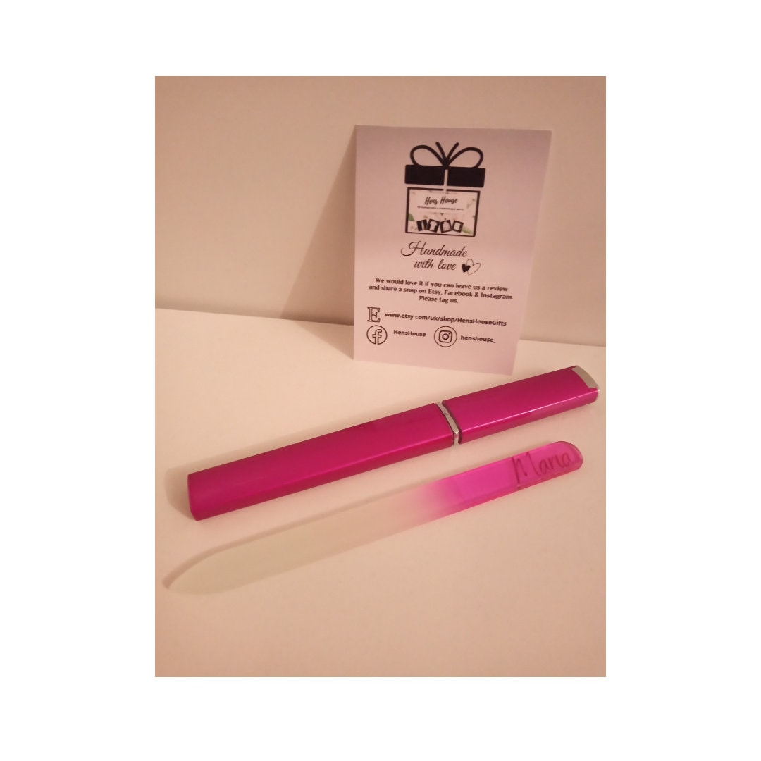 Personalised Nail File - Etsy UK