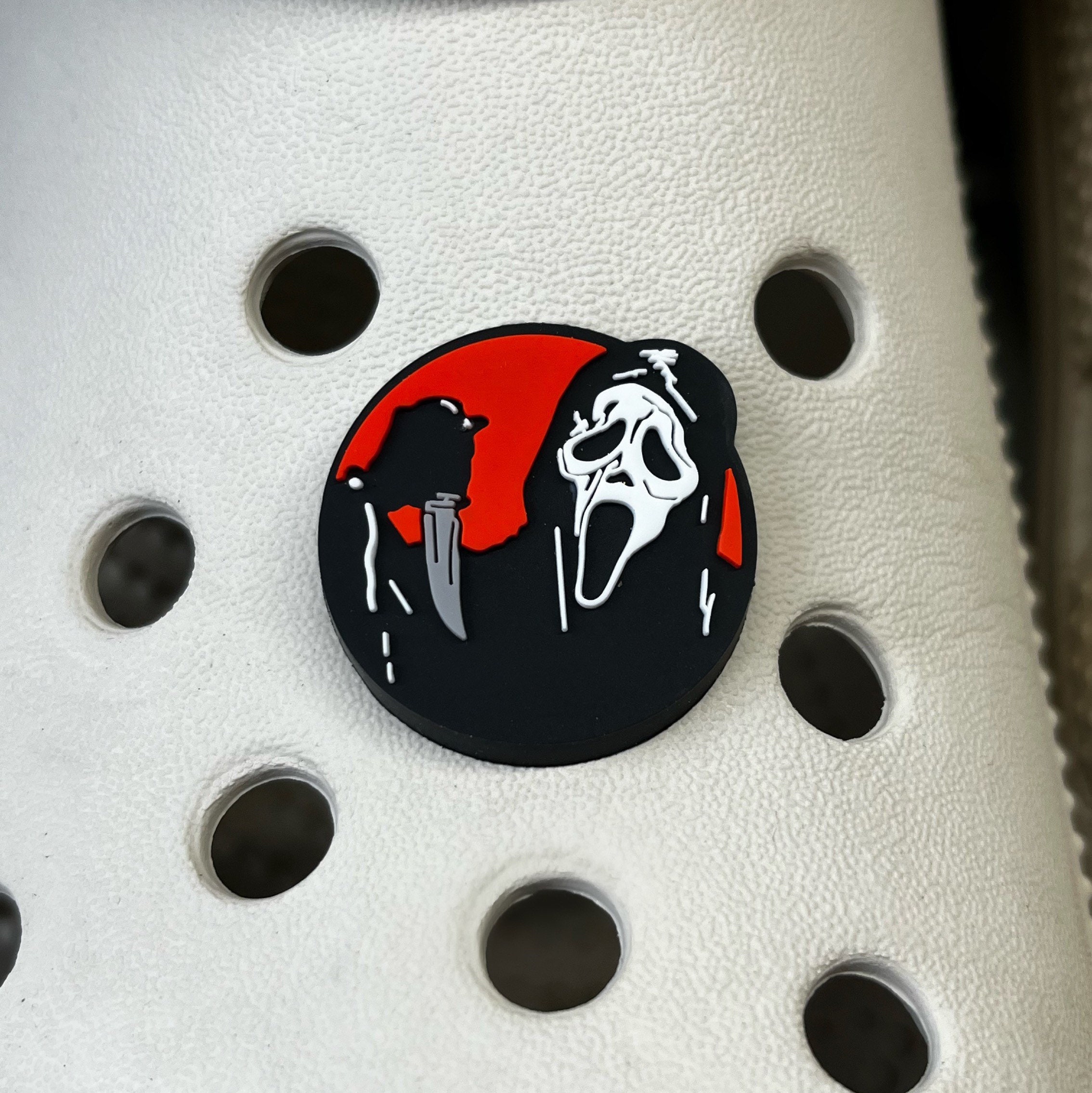 Scream/ghostface Croc Charms - Etsy UK