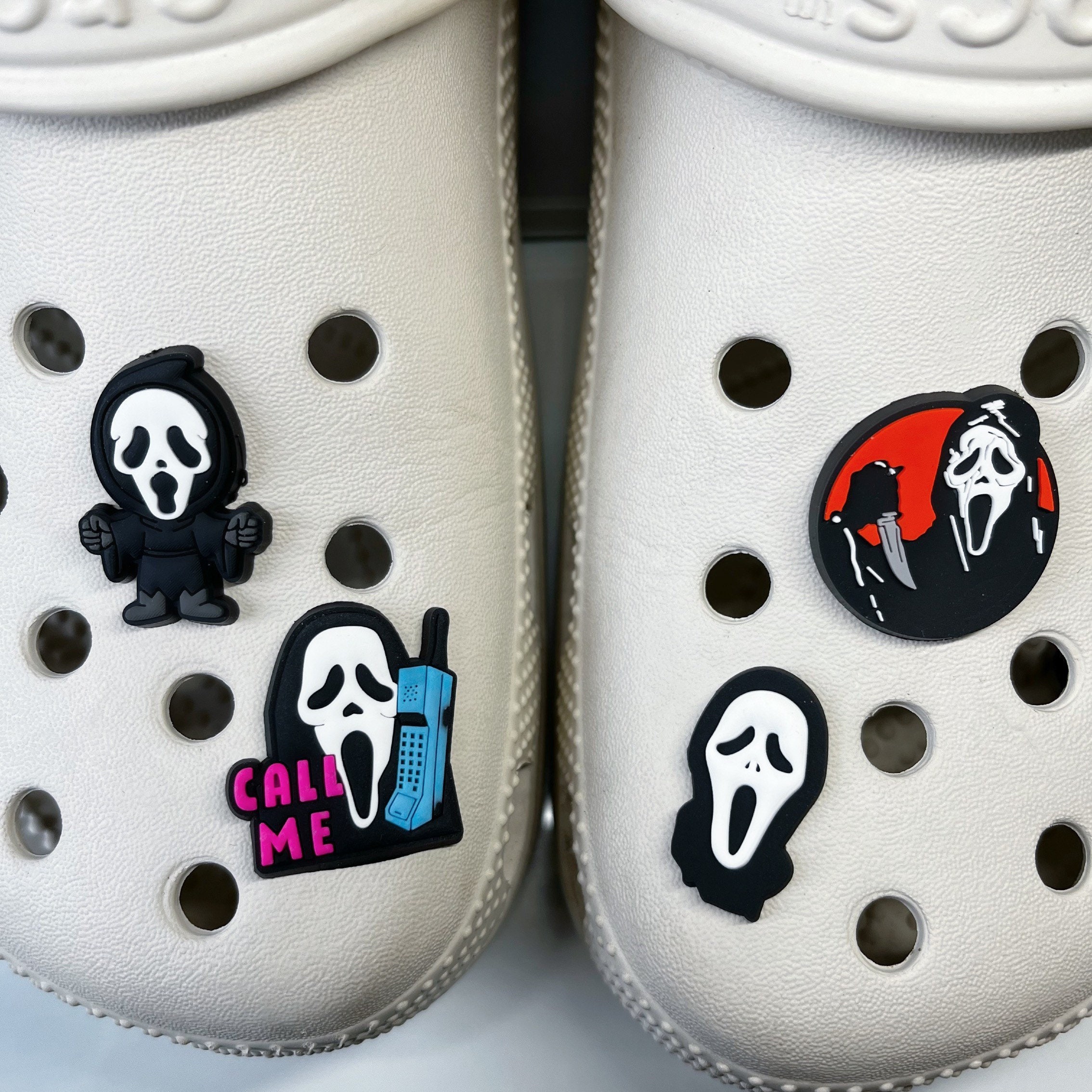 Scream/ghostface Croc Charms - Etsy UK