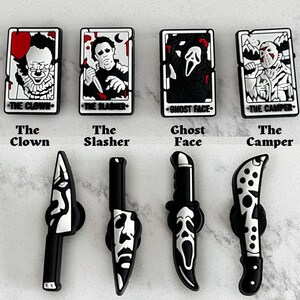 Horror Character Croc Charms, Ghostface Croc Charms, Horror Cards ...