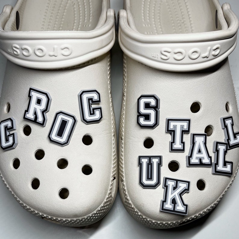 Letter Croc Charms - Etsy UK