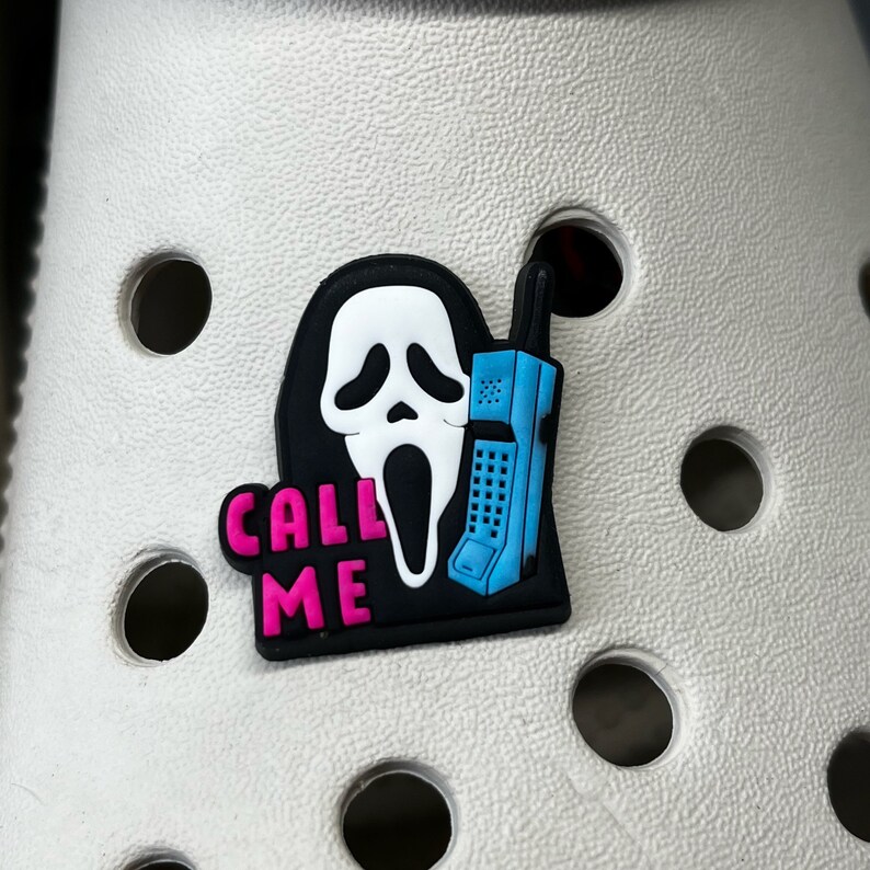 Scream/ghostface Croc Charms - Etsy UK
