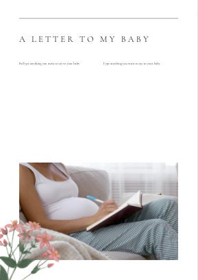 Digital Baby Book Editable Template - Etsy