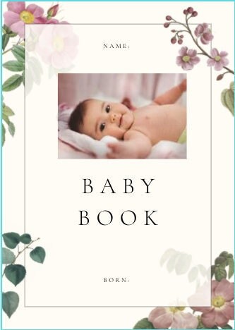 Digital Baby Book Editable Template - Etsy