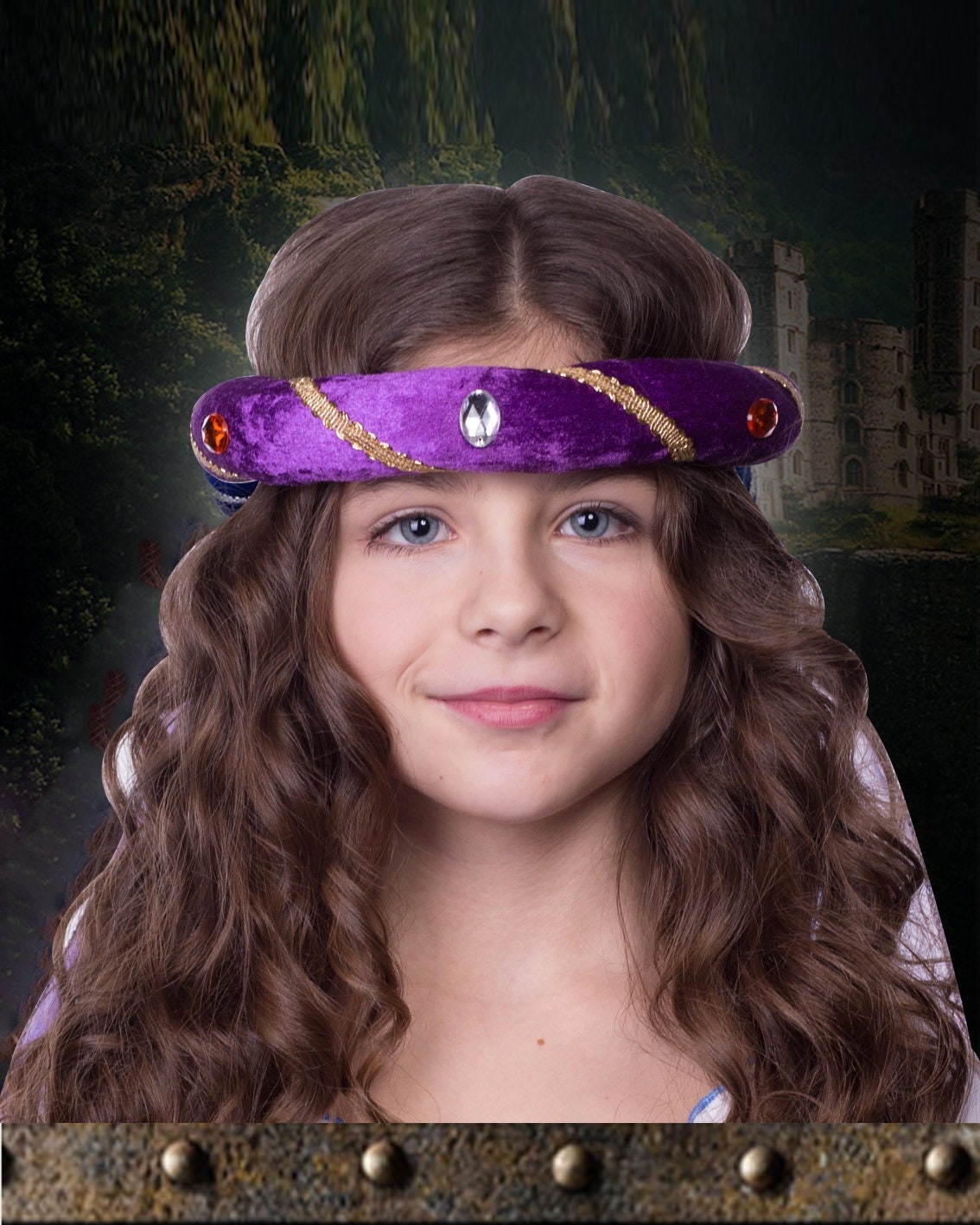 PURPLE MEDIEVAL HEADDRESS Medieval Child's Headpiece - Etsy