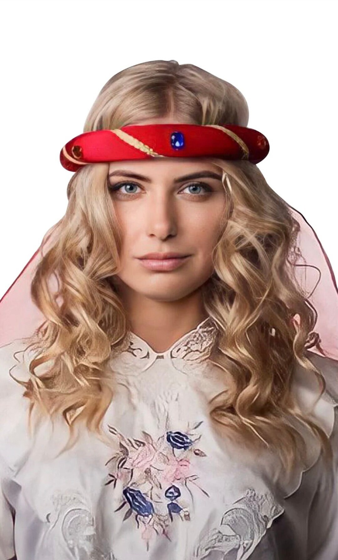 Red Medieval Headdress | Medieval Headpiece for Child and Adult - 18th ...