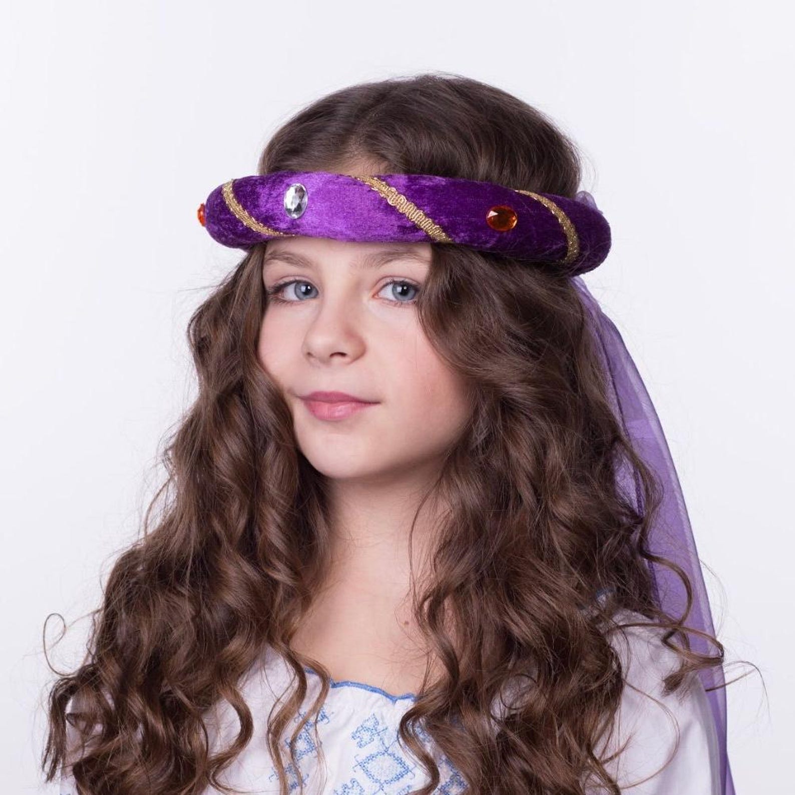 Purple Medieval Headdress | Medieval Headpiece for Child and Adult ...