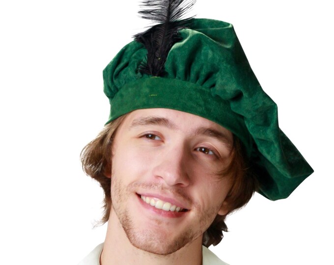 HAT Medieval Big Tudor Graduation Doctor Renaissance Larp Noble With ...