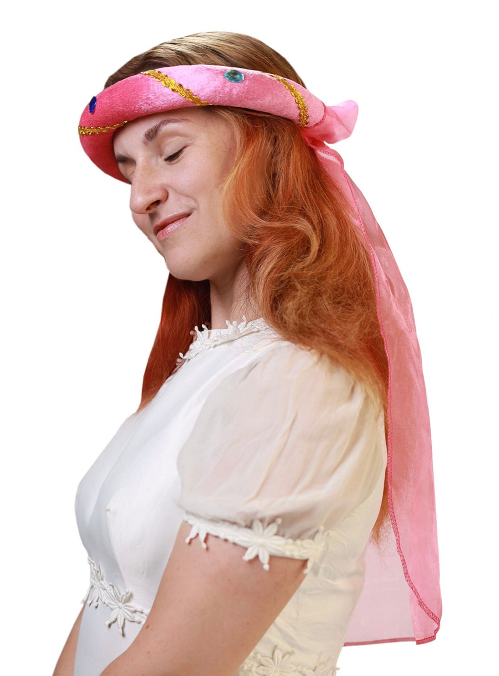 Hot Pink Medieval Headdress | Medieval Headpiece for Child and Adult ...