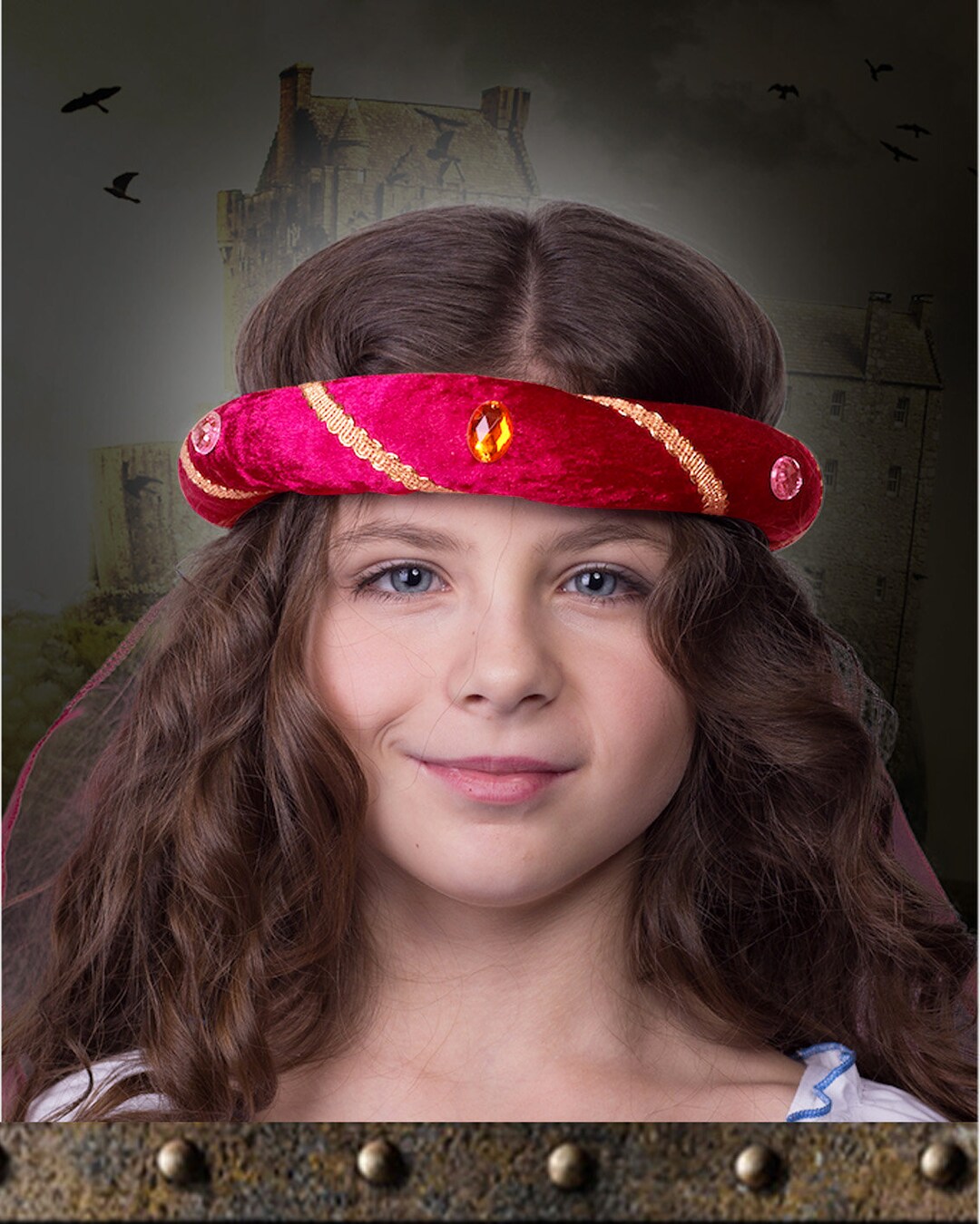 Red Medieval Headdress Medieval Child's Headpiece From 18th Century ...