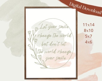 Let Your Smile - Etsy