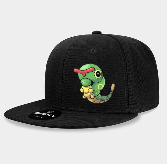 Caterpie Logo Snapback Hat Pokemon - Etsy