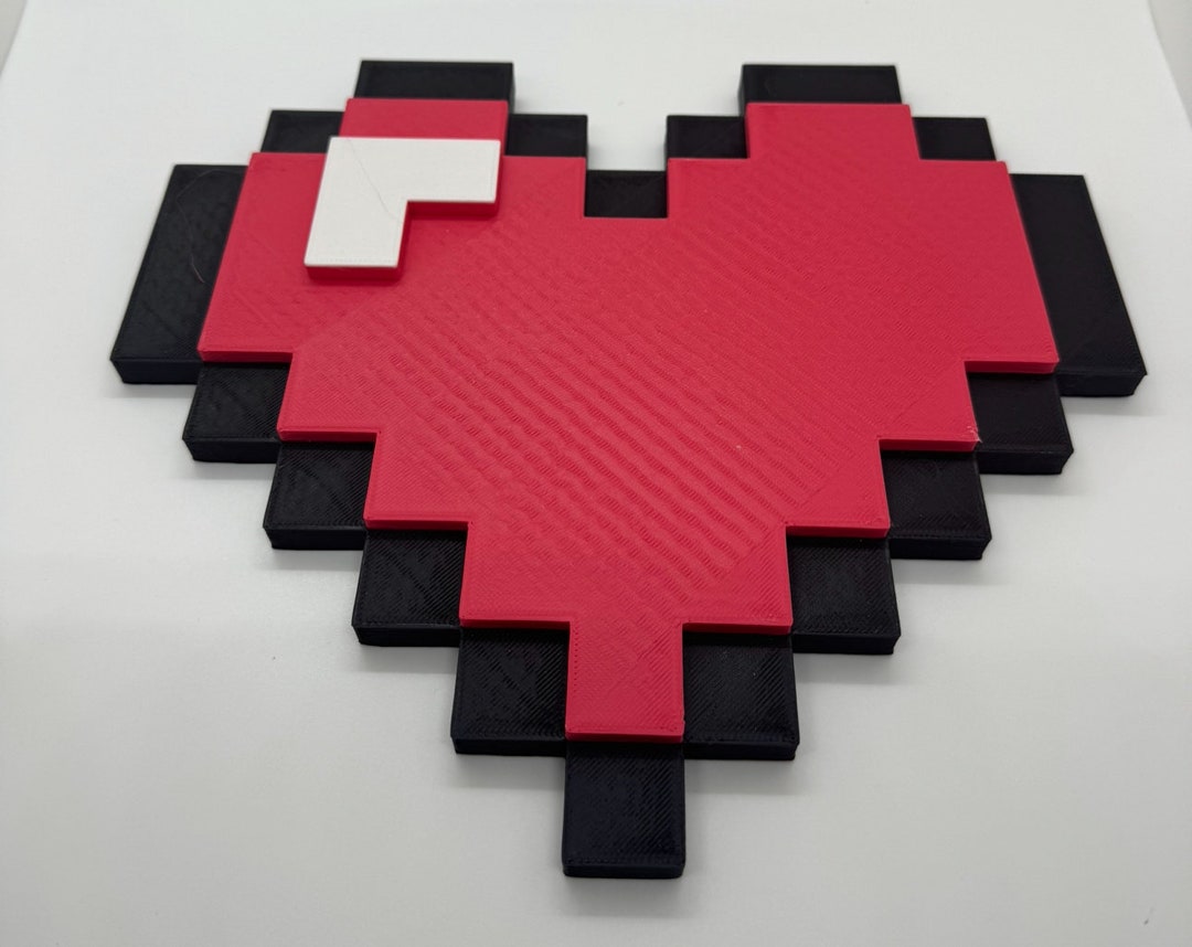 Pixel Heart Valentines Day Custom Heart - Etsy