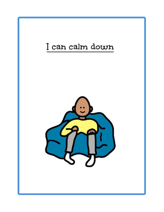 I Can Calm Down Social Story 10 Pages - Etsy