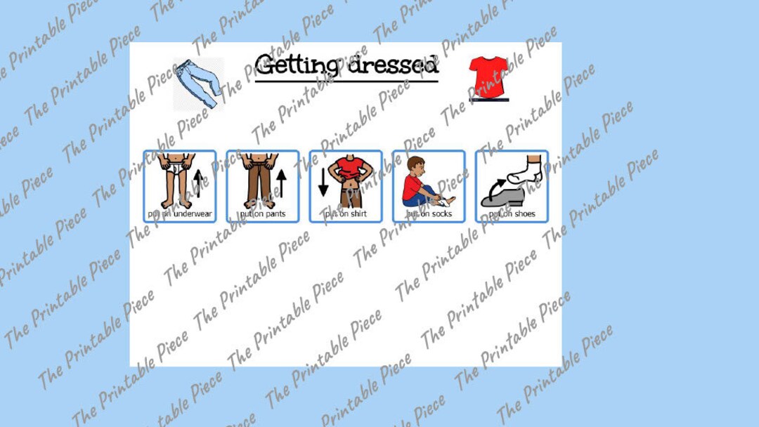 Getting Dressed Poster - Etsy