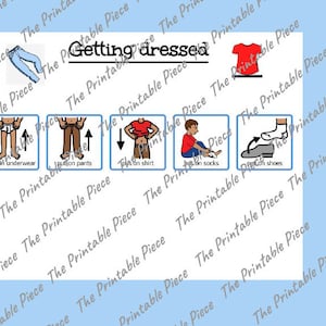 Getting Dressed Poster - Etsy