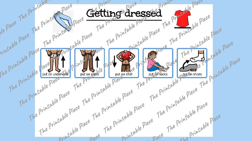 Getting Dressed Poster - Etsy