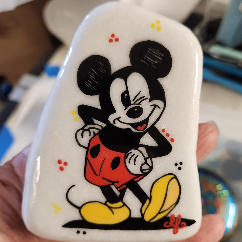 Hand Painted Mickey - Etsy